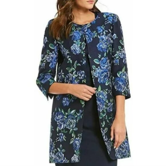 Preston & York | Jackets & Coats | Preston York Caitlin Floral Topper ...